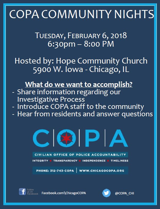 COPA Community Nights - Civilian Office of Police Accountability